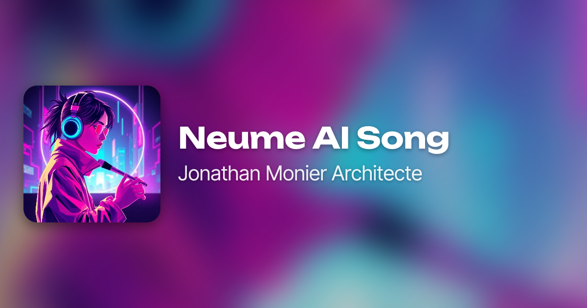 Neume AI Song by Jonathan Monier Architecte | Neume