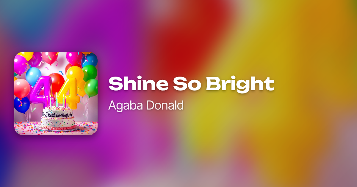 Shine So Bright by Agaba Donald | Neume